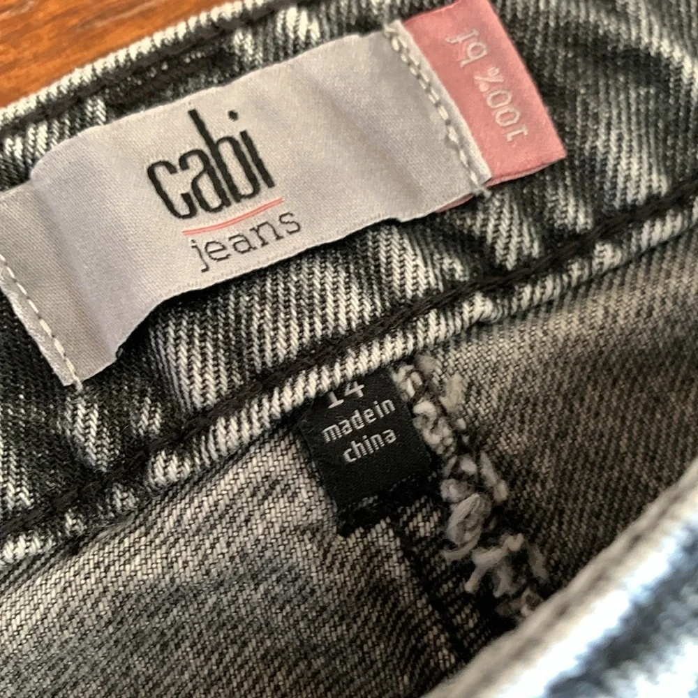 CAbi | Jeans | Cabi 0 Bf Jeans Womens Black Smoke Wash Boyfriend Denim ...